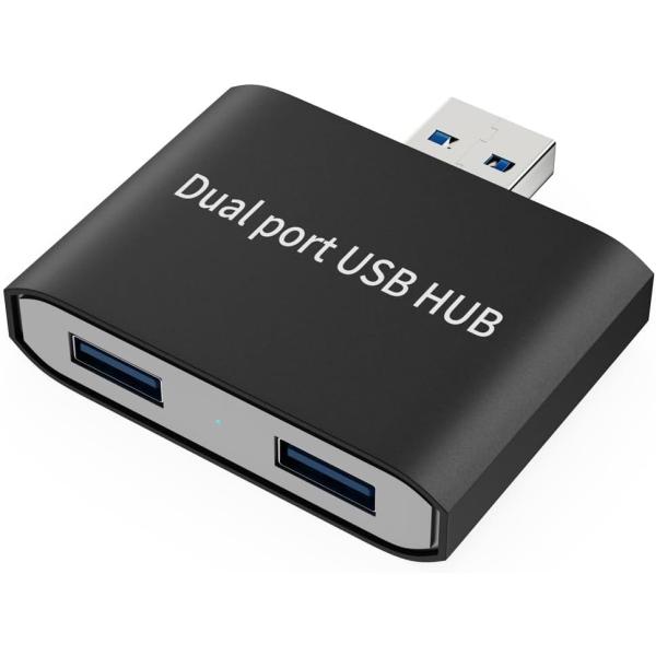 サイズ：黒色【超高速データ転送】 USB 3.0ハブは最大5Gbpsの高速データ転送を実現し、USB 2.0の10倍の速度を提供します。HD動画や大容量ファイルを数秒で転送可能。USB 2.0/1.1/1.0と完全互換で、データ転送と充電を...