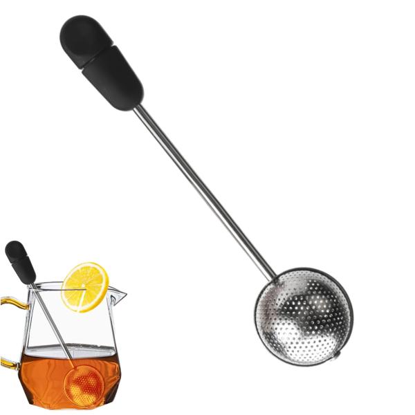 カラー：ブラック【高品質材質】この茶こしは良質なステンレス鋼材料と超微細メッシュデザインを採用され、優れたろ過効果を提供し、よりおいしいお茶をお楽しみいただけます。丈夫で耐久性があり、防錆性があり、繰り返し使用でき、破損せず、清潔にしやすい...