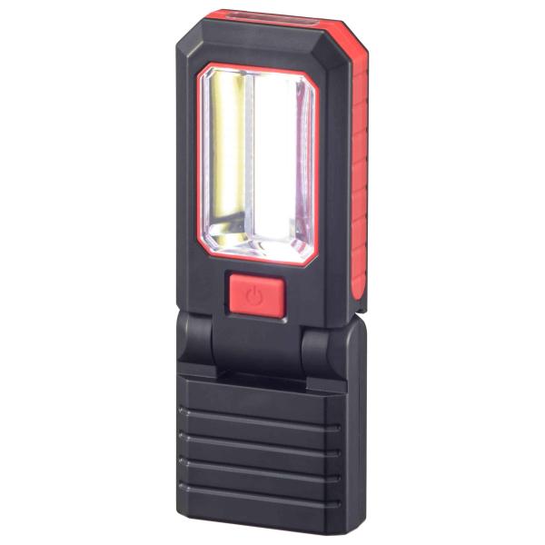 カラー：ブラック【 特 長 】　◆COB LED使用　◆全光束は約120ルーメン　◆照射角度は約80°　◆連続点灯は約9時間　◆マグネットで固定できます　◆吊り下げフック付き【 仕 様 】　◆使用電源：単4乾電池×3本　◆使用光源：LED×...