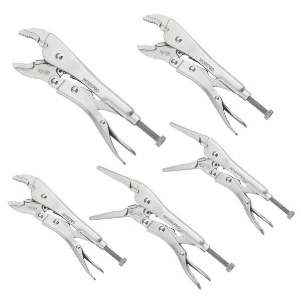 カラー：シルバーサイズ：ロッキングプライヤーセット5本組セット内容:●175ｍｍカーブジョーロッキングプライヤー 重さ:330g ●125ｍｍカーブジョーロッキングプライヤー 重さ:160g ●250ｍｍカーブジョーロッキングプライヤー 重...