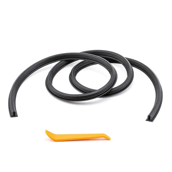 カラー：ブラック【サイズ】長さ：約1.6m、幅：約15mm。【材質】柔軟性の高いゴム素材を採用。弾力性と靭性に優れ、折り曲げや曲げが容易で、安全で無毒。耐久性と柔軟性があり、変形しにくく密閉性にも優れています。【特徴】防水・防塵・防風機能や...