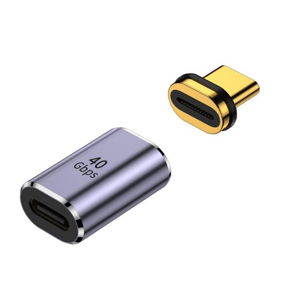 【アップグレード100W】：USB Cマグネットアダプターは5V/3A-28V/5A、最大100WのUSB電力供給を実現でき、お使いのデバイスに最速の充電を提供します。【24ピン磁気設計】：USB Cアダプタは新しい磁気設計を採用し、24本...