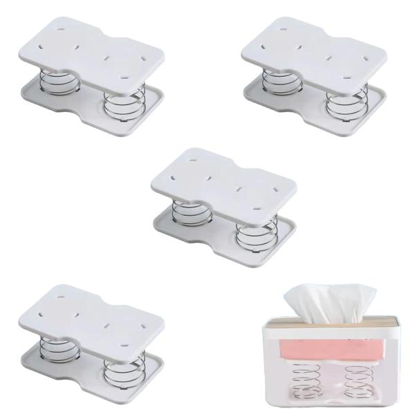 カラー：ホワイトサイズ：Mediumスタイル：モダン【ティッシュケースバネ】ティッシュケースの底に入れるだけで、減ってきたティッシュを持ち上げてくれる便利なスプリングホルダーです。ティッシュの減り具合に応じてバネが自動的にティッシュを持ち上...