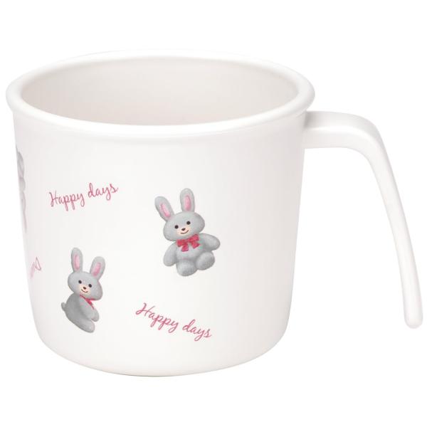 カラー：うさぎスタイル：コップサイズ:7.8×高さ6.9cm/容量:230ml材質:プラスチック/生産国:日本5ヵ月頃〜子供用/AG+銀イオン抗菌剤練り込み加工電子レンジ:OK/食洗機:対応