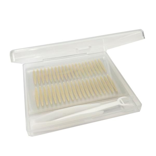 カラー：楕円【内容】アイテープ約360枚6ヶ月分、収納ボックスが 1 個、Ｖ形ピンセット1本、Y形スティック1本。【貼る・簡単】簡単にで貼り付け、のりは要りません。ピンセットでテープを適当な位置にくっつけます。目を少し閉じて、接着剤が乾くま...