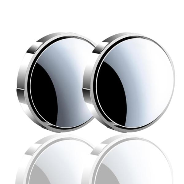 カラー：シルバーサイズ：54mm車、SUV、バンで使用できるリア確認ミラー円形補助ミラー360度角度調節のデザインを採用し、運転者に広い視野を提供し、簡単に盲点を排除し、潜在的な危険を予防します360°全方位調整可能、指で押すだけで簡単に角...