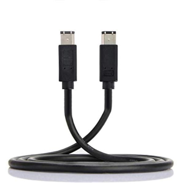 カラー：ブラックスタイル：6ピンオスから6ピンオス。6ピン/ 6ピンFireWire 400 ? FireWire 400ケーブル, 6 ft ,ブラックツイストペア構造と三層シールドにより、データ転送速度を最大化の漏話高速なデータ転送を行...