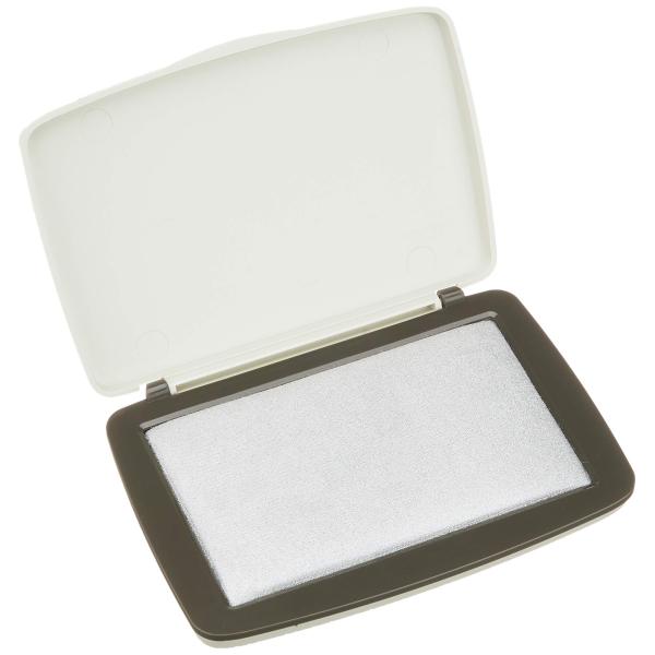 カラー：銀サイズ：中型【本体サイズ】111×78×16mm【盤面サイズ】55mm×90mm【インク】油性顔料系【インク特徴1】不揮発性・速乾性【インク特徴2】耐水性・耐光性