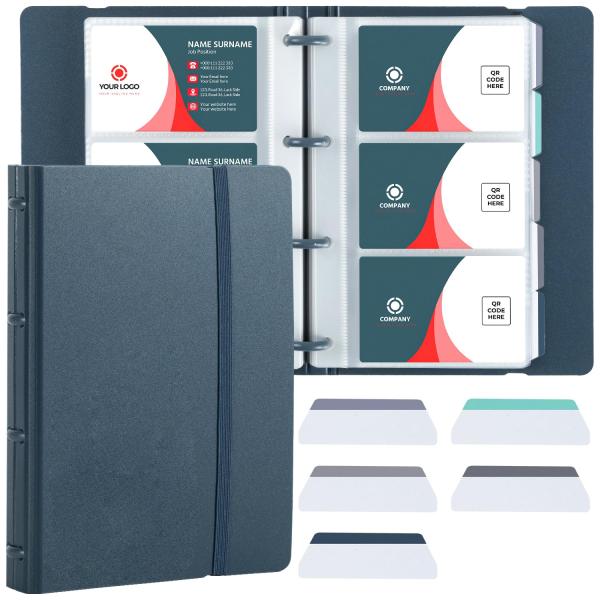 カラー：ブループレミアム品質の発泡PPとPVCポケットシートを使用。最大180枚の名刺を収納でき、30枚のクリアページで名刺を管理・保護できます。5色のインデックスタブは、必要なカードを分類し、高速検索するのに役立ちます。伸縮性のあるバンド...