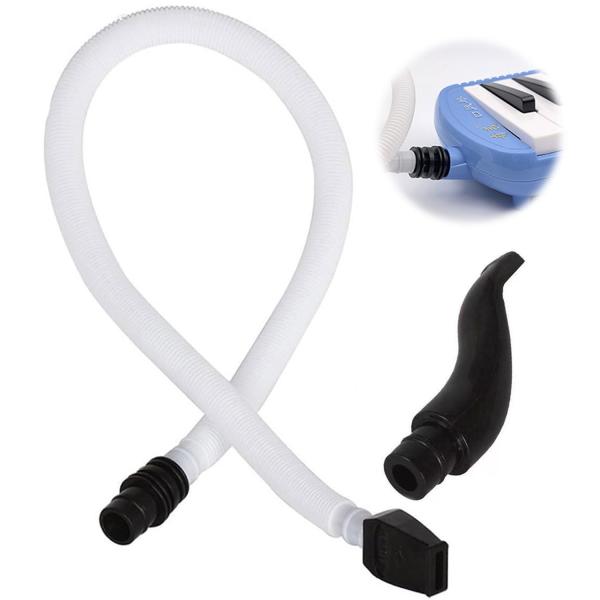 【パッケージ内容】鍵盤ハーモニカホース*1+ロングノズル*1+ショートノズル*1。 サイズ：ホース長さ約55cm*直径約14mm。【高品質素材】ハーモニカホースは軽量で柔らかく、耐久性のあるABS素材で作られており、安定性が高く、伸縮性に優...