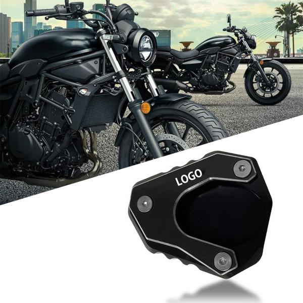 カラー：ブラック★CNC 加工、陽極酸化表面★FOR Eliminator エリミネーター Eliminator SE エリミネーターse 400 450 500 SE E400 E450 E500 2023-2024 用 適合★サイドスタ...