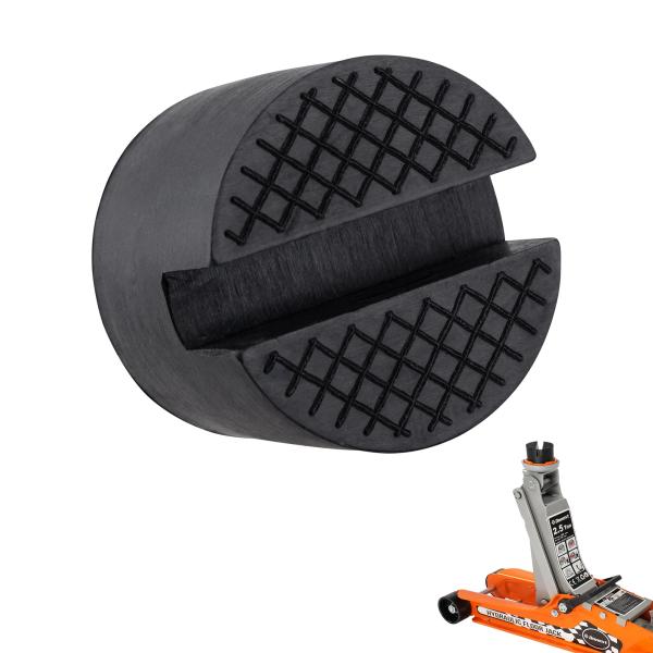 カラー：ブラックサイズ：φ50mm（1個）スタイル：汎用【サイズ】本体サイズ:φ50×40(H)mm、溝サイズ:縦50×横10×高さ（深さ）15mm【塗装剥がれ、キズを軽減】車体の保護、またサイドからジャッキアップする際の必需品です。ジャッ...