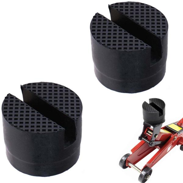 カラー：3.8x5cm 2個セット【製品仕様】パッケージ内容：ジャッキパッド *2個入り。サイズ：直径約12.5cmcm、高さ約2.6cm。溝深さ：約0.8cm、溝幅：約1cm。【ゴム素材】ジャッキパッドの材質は硬質ゴムで、耐久性、耐摩耗性...