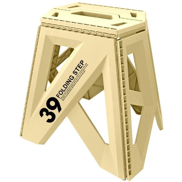 カラー：サンドベージュサイズ：Largeスタイル：39.5×40×32cmサイズ(約):使用時/40×32×39.5cm、収納時/57×58×6.5cm、天板/29×20cm商品重量:約1.8kg材質:ポリプロピレン・合成ゴム耐荷重:約100kg