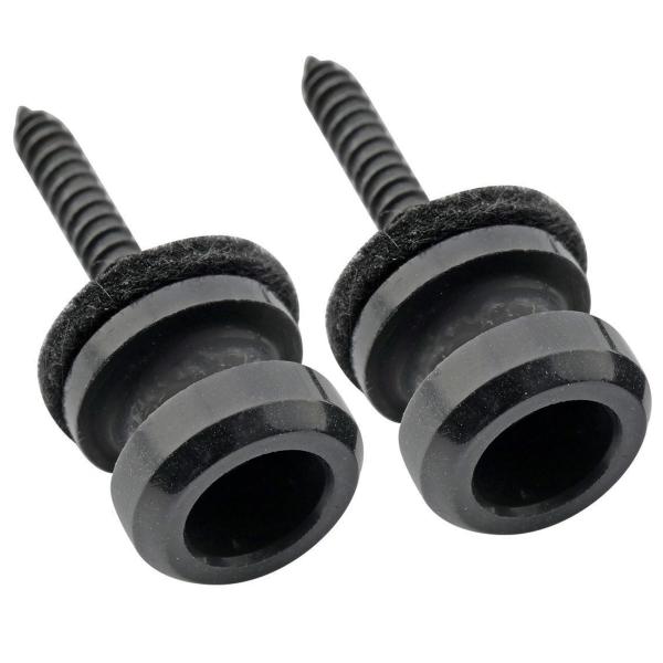 カラー：ブラックアコースティックギター、クラシックギター、エレキギター、ウクレレに最適です。外径: 12mm、高さ:10mm、取り付けネジ穴径: 3.7mmスチール製で、安定性と耐久性に優れ、見た目も美しく、路上での生活にも十分耐えうるタフ...