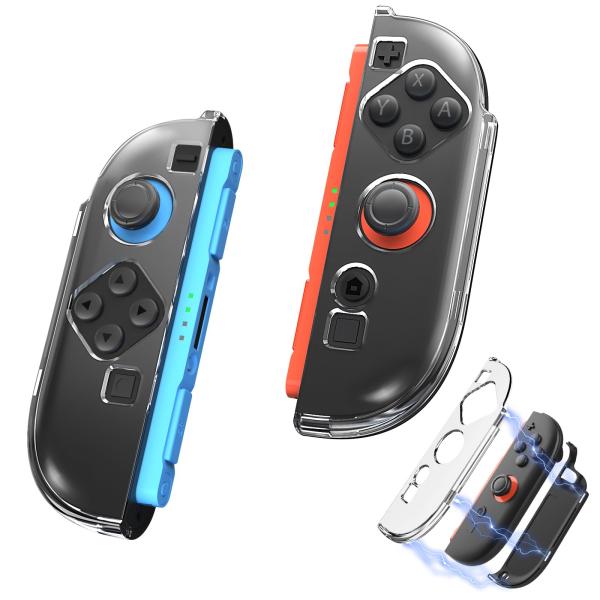 カラー：ClearBlack精密設計で完璧フィットSwitch 2 JoyCon2 専用に精密設計されたケースで、すべてのボタン、コントロール、ポートに対応するように正確にカットされています。装着後も操作性を一切損なうことなく、Switch...