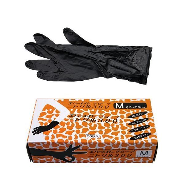 カラー：ブラックサイズ：Mサイズ (x 50)商品サイズ (幅×奥行×高さ) :240×120×65原産国:マレーシア内容量:50枚入