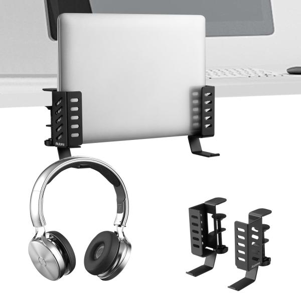 カラー：ブラック广泛兼容性なノートpc収納：商品サイズ約：8.5*3.5*13cm、商品重量：560ｇ。このノートpc収納は2個セットなのでノートpcの長さに合わせて調節可能で兼容性广泛です。高品質のスチール製＆緩衝材：弊店のノートPCスタ...