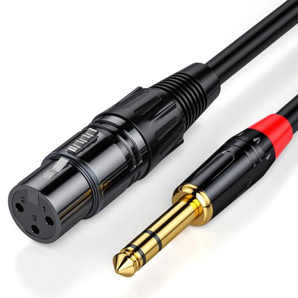 【3.5 mm to XLR本製品はバランスTRS 3.5mm（公）to xlr（母）変換ケーブルである。★注意：本製品は平衡ケーブルであり、不平衡ケーブルには対応していない。【高品質材質】ケーブルは亜鉛合金の頑丈な外観を採用し、品質と耐久...