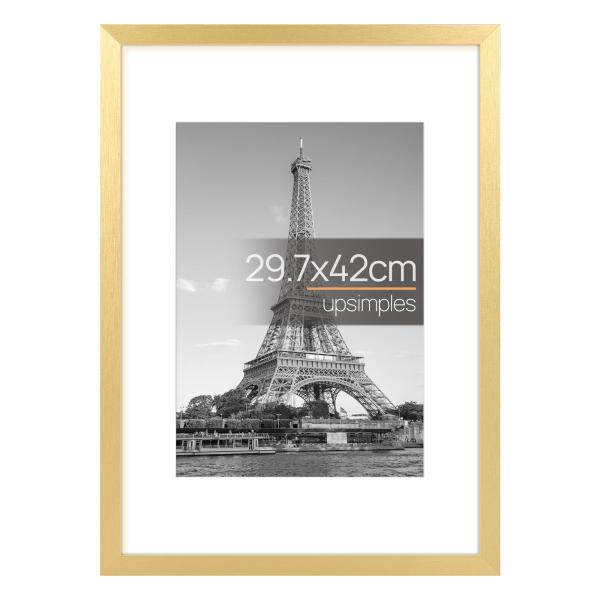 カラー：ゴールドサイズ：A3 (42*29.7cm)スタイル：クラシッククラシック＆耐久性：頑丈なフレーム、高精細カバー、安全な梱包で、upsimplesフォトフレームはあなたの写真を保護し、クリアなビューを提供します。デュアルサイズデザイ...