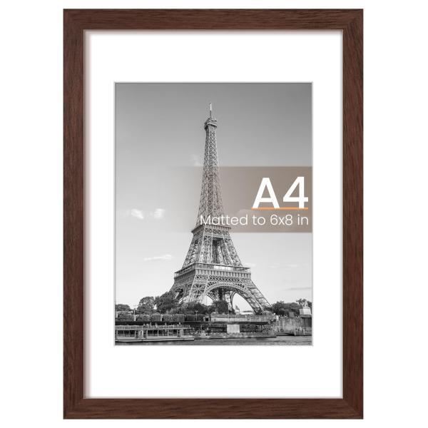 カラー：ブラウンサイズ：A4 (29.7*21cm)スタイル：クラシッククラシック＆耐久性：頑丈なフレーム、高精細カバー、安全な梱包で、upsimplesフォトフレームはあなたの写真を保護し、クリアなビューを提供しますデュアルサイズデザイン...