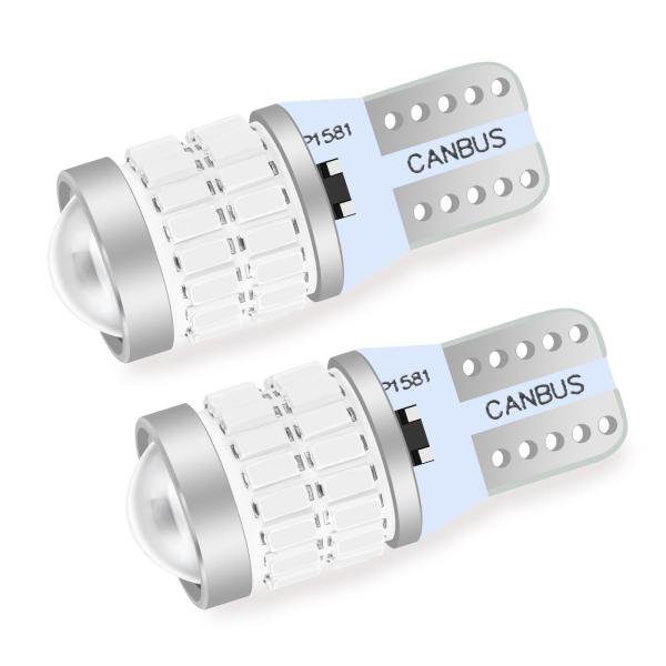 【高輝度チップ搭載＆高集光レンズ】高発光効率の3014 LED素子 36個搭載、360°全方位照射できます。T10 LEDバルブで 均一発光させるガラスレンズ付き、に搭載したLED素子の明るさをもっと広く、遠く発散可能、明るさはハロゲンより...