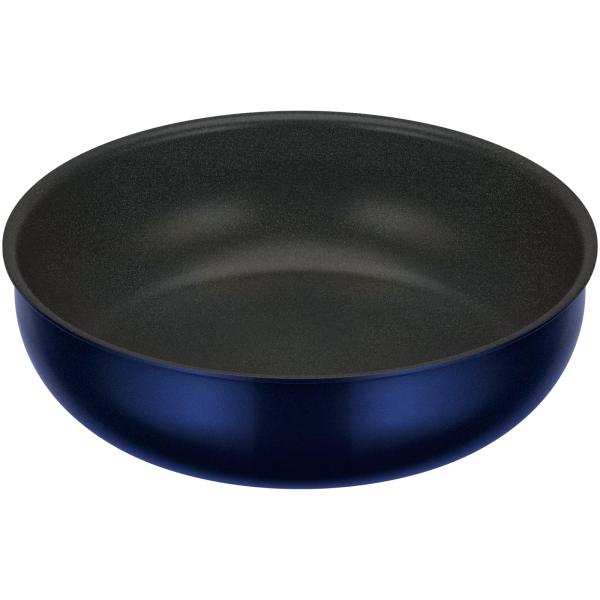 カラー：ディープブルーサイズ：26cmスタイル：ガス火専用幅広い料理に使える！便利なガス火専用炒め鍋本体サイズ(約):幅27.5×奥行き27.5×高さ7.5cm、本体重量(約):700g生産国:中国素材:【表面加工】内面：ふっ素樹脂塗膜加工...