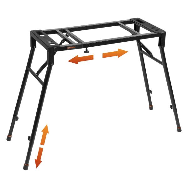 カラー：ブラック【多様な互換性】STRICHのピアノスタンドは幅73cmから107cmまで調整可能で、54から88鍵のデジタルピアノに完璧にフィットします。この広範な互換性により、家庭用およびデジタルピアノモデルの80%以上に対応しており、...