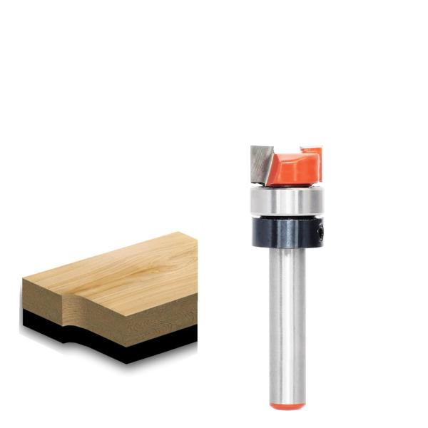 カラー：オレンジサイズ：6x12.7x6.35mm【トリマービット仕様】 軸径：6mm。サイズ（軸径×切削径×切削深さ）：6x9.5x12.7mm。ベアブリック幅：9.5mm。【超硬合金製刃】 トリマビットの刃部にYG6Xタングステン鋼を採...