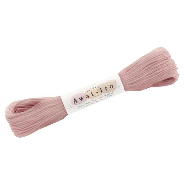 カラー：ローズベージュスタイル：COL.A17仕立：1かせ約40m素材：綿100％糸本来の風合いを大切にした刺し子、花ふきんに適した糸です。日本製