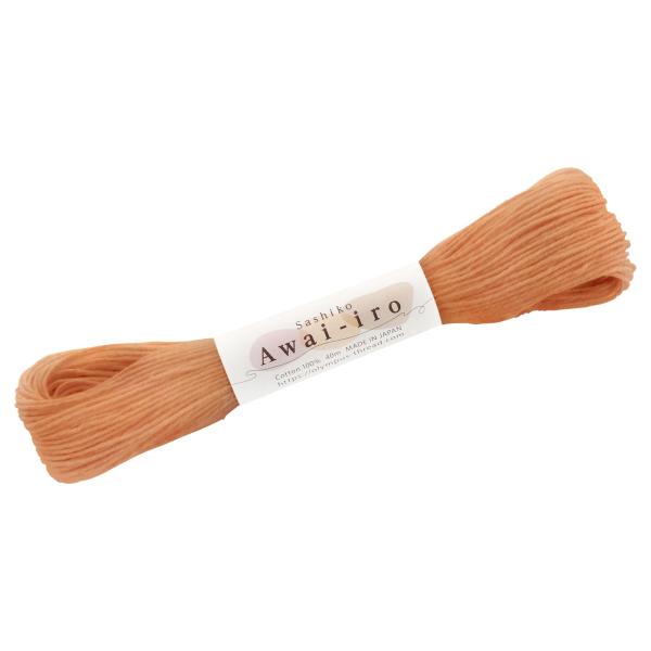 カラー：マリーゴールドスタイル：COL.A18仕立：1かせ約40m素材：綿100％糸本来の風合いを大切にした刺し子、花ふきんに適した糸です。日本製