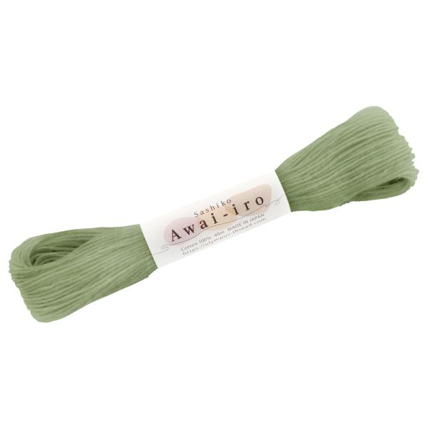 カラー：ローリエスタイル：COL.A19仕立：1かせ約40m素材：綿100％糸本来の風合いを大切にした刺し子、花ふきんに適した糸です。日本製