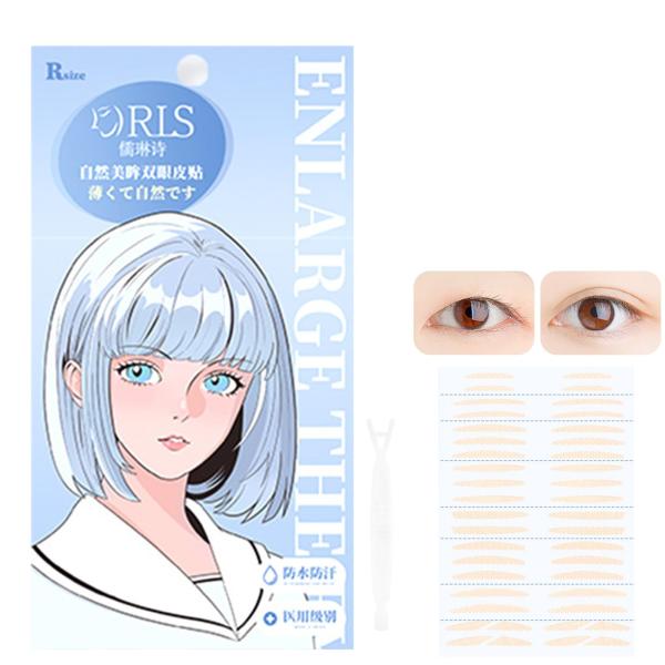 カラー：肌色サイズ：8MIX-8ミックス【多様な目の形に対応】あらゆる目の形に適用可能な双眼皮テープです。一重、奥二重、垂れ下がった瞼など、どんな形でも美しい二重まぶたを作り出します。【強力な粘着力】この二重まぶたテープは特殊な粘着剤を使用...
