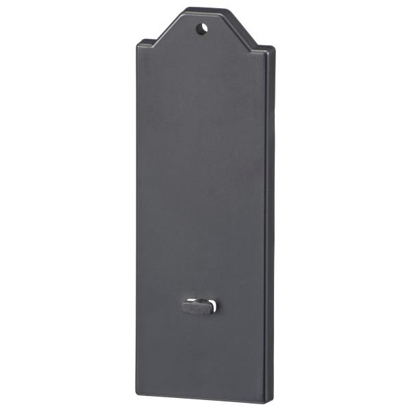 カラー：ブラックサイズ：マグネット取付用スタイル：マグネット取付用【 特 長 】　◆鉄板などにマグネットで設置できる【 仕 様 】　◆外形寸法：（約）幅40×高さ110×奥行き5mm　◆質量：約21g　◆付属品：取付用ネジ1本≪ご注意≫※ ...