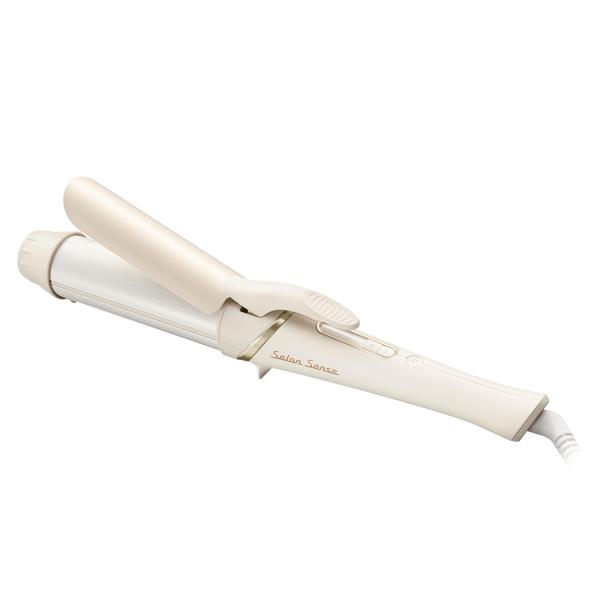 カラー：アイボリースタイル：1)カール38mm本体サイズ:幅34.4×奥行4.4×高さ7.3cm本体重量:435g髪にやさしくなめらかなシルキーモイスト加工のロングパイプ。水分の蒸発を抑え、髪への熱ダメージとうるおいを守ります。21段階のデ...