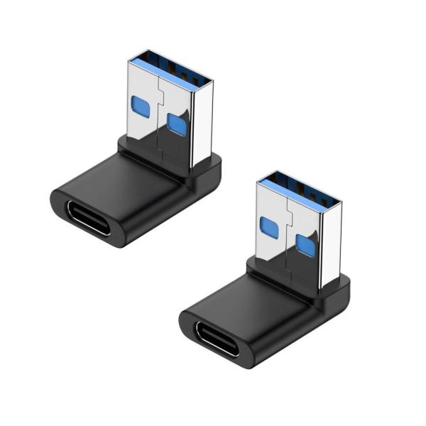 カラー：L型 Type C (メス) to USB 3.1 (オス)1.【90度USB Aアダプタは】90直角設計を採用し、スペースを確保するだけでなく、ケーブルの挿入を容易にし、ケーブルの曲がりや断線を効果的に防ぎ。USBポートの寿命を効...