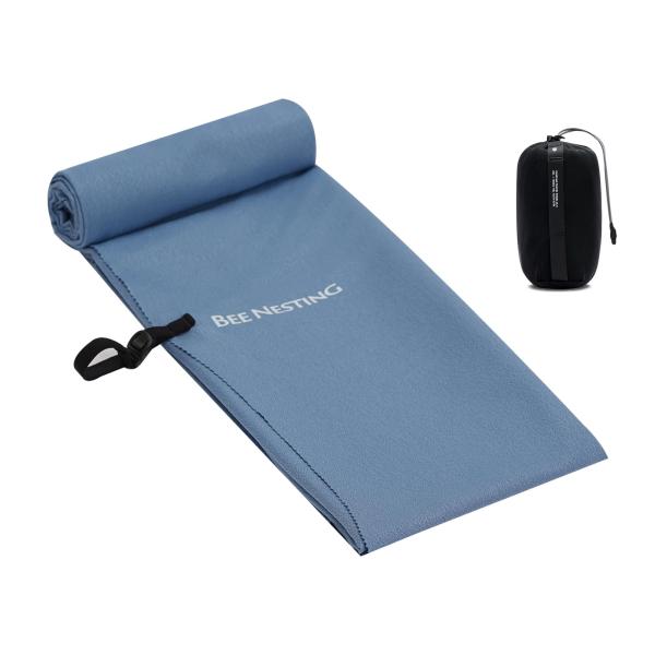 カラー：ネイビーブルーサイズ：2XL【超軽量＆コンパクト収納】BeeNesting 速乾タオル マイクロファイバー生地で作られており、軽くて柔らかく、快適な肌触りを楽しめます。また、利用しない場合はコンパクトに納められ、ポケットサイズのパワ...