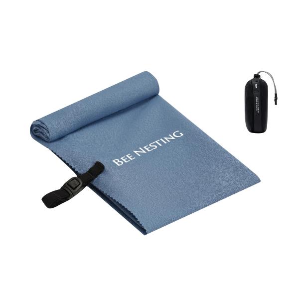 カラー：ネイビーブルーサイズ：Mediumスタイル：スポーツ【超軽量＆コンパクト収納】BeeNesting 速乾タオル マイクロファイバー生地で作られており、軽くて柔らかく、快適な肌触りを楽しめます。また、利用しない場合はコンパクトに納めら...