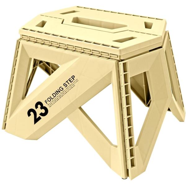 カラー：サンドベージュサイズ：23.4×34.7×27.5cmスタイル：10)23.4×34.7×27.5cmサイズ(約):使用時/34.7×27.5×23.4cm、収納時/49×34×6.5cm、天板/29×20cm商品重量:約1kg材質...