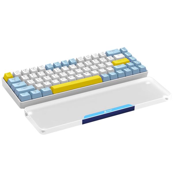 カラー：ブルーサイズ：60％【透明アクリルハンドレスト】リストレストの材質はアクリルで、透明なデザインはリストレストをよりファッショナブルで美しく見せます。