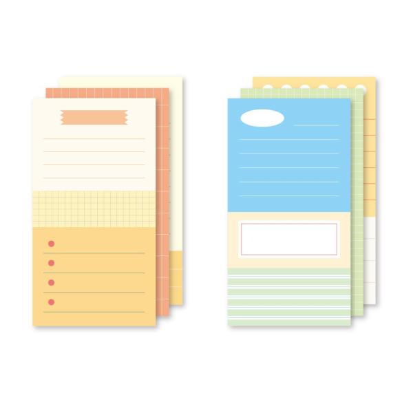 カラー：Plan 2P Cサイズ：パッケージサイズ : 11.2x16.8x2.3 (cm)1セットごとに4つのデザインで多様に使用できます。様々な色とデザインで用途に合わせて選択して使用してみてください1つのデザインあたり約100枚となっ...