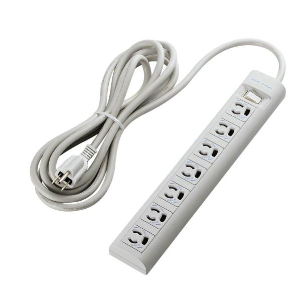 【商品概要】点灯式スイッチ付。強力マグネット付。3P-2P変換アダプタ付。抜け止めコンセント。たっぷり7個口コンセント。(たっぷりコンセント)7台の接続が可能な大口コンセント(ぬけ止め)プラグをしっかりロックするので、ぬける心配がありません...