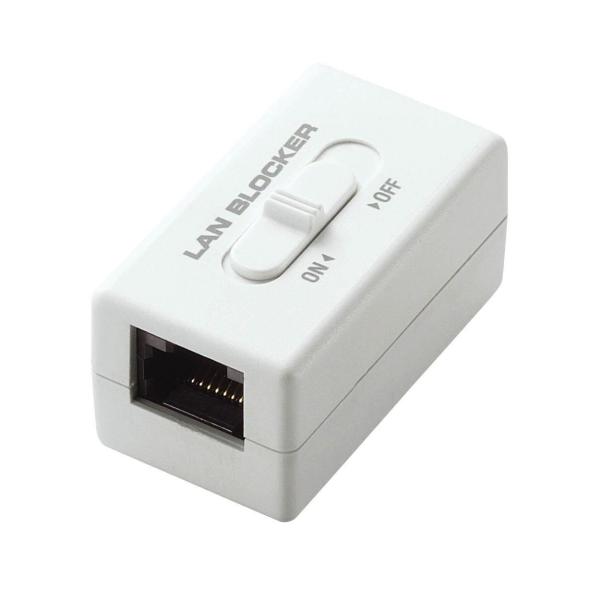 【商品概要】通信On/Offボタンを装備した通信遮断機能付RJ-45中継コネクタです。離席時の無断使用によるデータ流出防止、ウイルス感染時のデータ流出を手元操作で防止できます。RJ-45中継コネクタ通信On/Offスイッチ付Cat5対応(1...