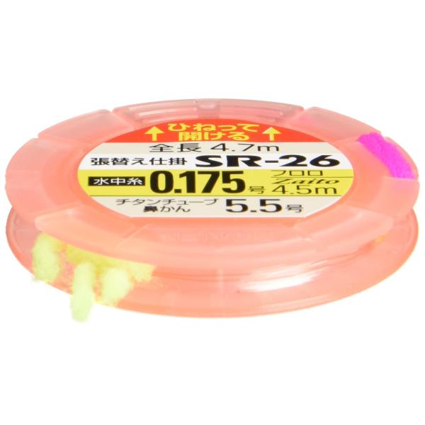 【商品概要】形態：仕掛号数：0.175号チタンチューブ鼻かん：5.5号白一体サカサ：1.0号魚種：鮎【商品説明】【商品詳細】ブランド：オーナー(OWNER)商品種別：スポーツ＆アウトドア商品名：OWNER(オーナー) SR-26 張替え仕掛...