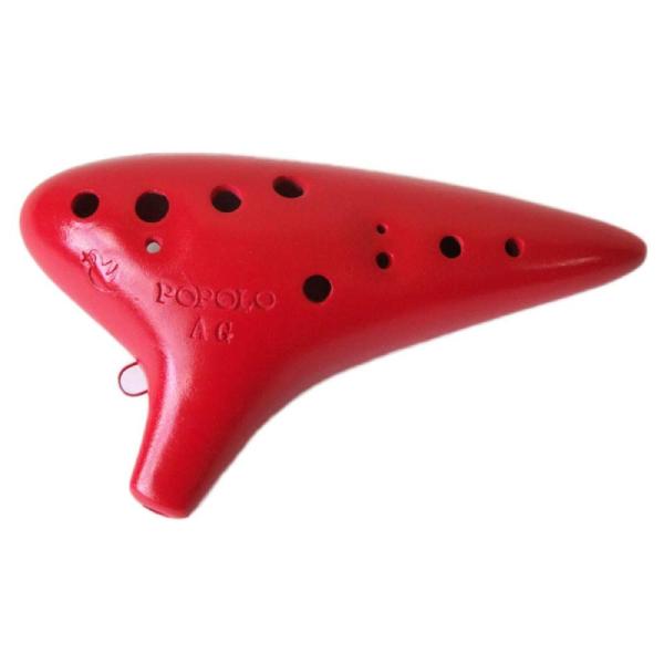 【商品概要】ポポロ　オカリナ　スタンダードシリーズ　 アルトG菅アルトG菅　 レッド重量 / 300gサイズ (mm) / 195(L) × 110(H) × 55(W)オカリナ工房 谷口で制作される国産のPOPOLOオカリナ【商品説明】【...