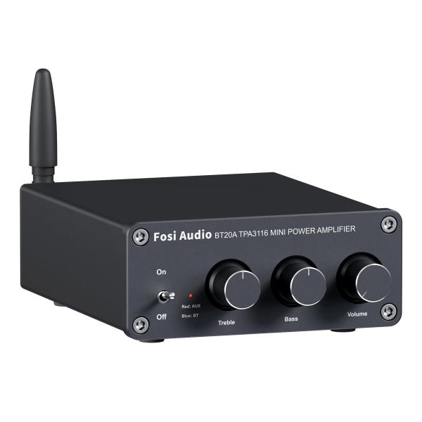 【商品概要】【HiFi Bluetooth 5.0アンプ】Bluetooth 5.0をサポートし、最大50フィートの接続範囲により、低信号遅延が保証されます。 Bluetooth接続が確立されているとき、ポップ音や可聴ノイズはありません。【...