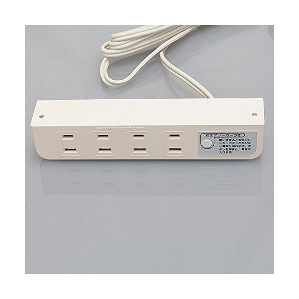 【商品概要】【商品説明】メーカー：NOATEK(ノアテック) / 株式会社ノア　　 シリーズ名： 家具用コンセント　　　 本体色：白色 コード色：白色 容量：1500Wまで コード種類：VFFコード1.9m 穴加工なし ブレーカー付コンセン...