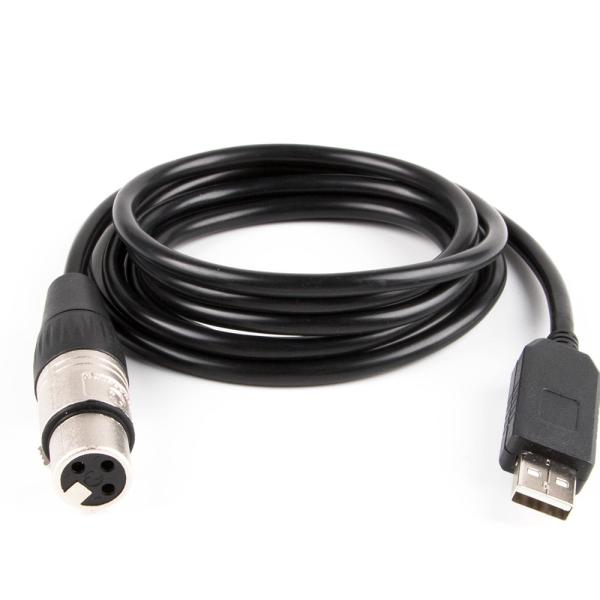 【商品概要】USB - DMX RS485 XLRコネクタケーブル、長さ:6フィート。Mac OSシステムには対応していません。USBコネクタ内部のFT232RL+SP485チップセット、100%純正FTDIチップセット、送信前に100%テ...