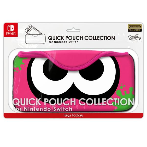 【商品概要】Joy-Conが装着されているNintendo Switch本体を、優しくしっかり保護するポーチJoy-Conを装着した状態でそのまま収納。伸縮性の高い素材で出し入れ簡単。遊びたい時すぐ取り出せる。Splatoon2のイカ:ネオ...