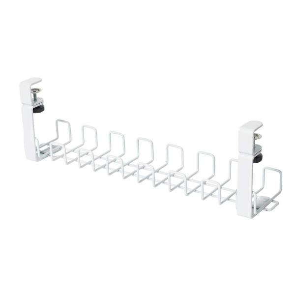 【商品概要】サイズ：幅63.7×奥行12.5×高さ19cm、台湾製、重量：2.5kg、素材：スチール対応天板厚：1.8〜3cm、取り付けに際し奥行4.5cm以上を確保してください。トレーには5kg以上のものを載せないでください。対応天板厚:...